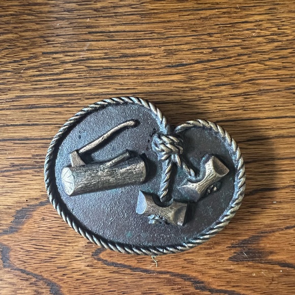 max silber | Accessories | Vintage Boy Scout Wood Badge Belt Buckle By ...